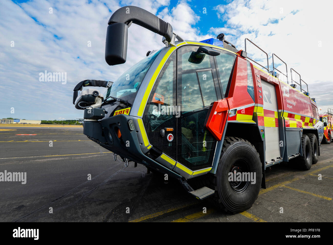 Rosenbauer Fire engine at the Farnborough International Airshow FIA ...