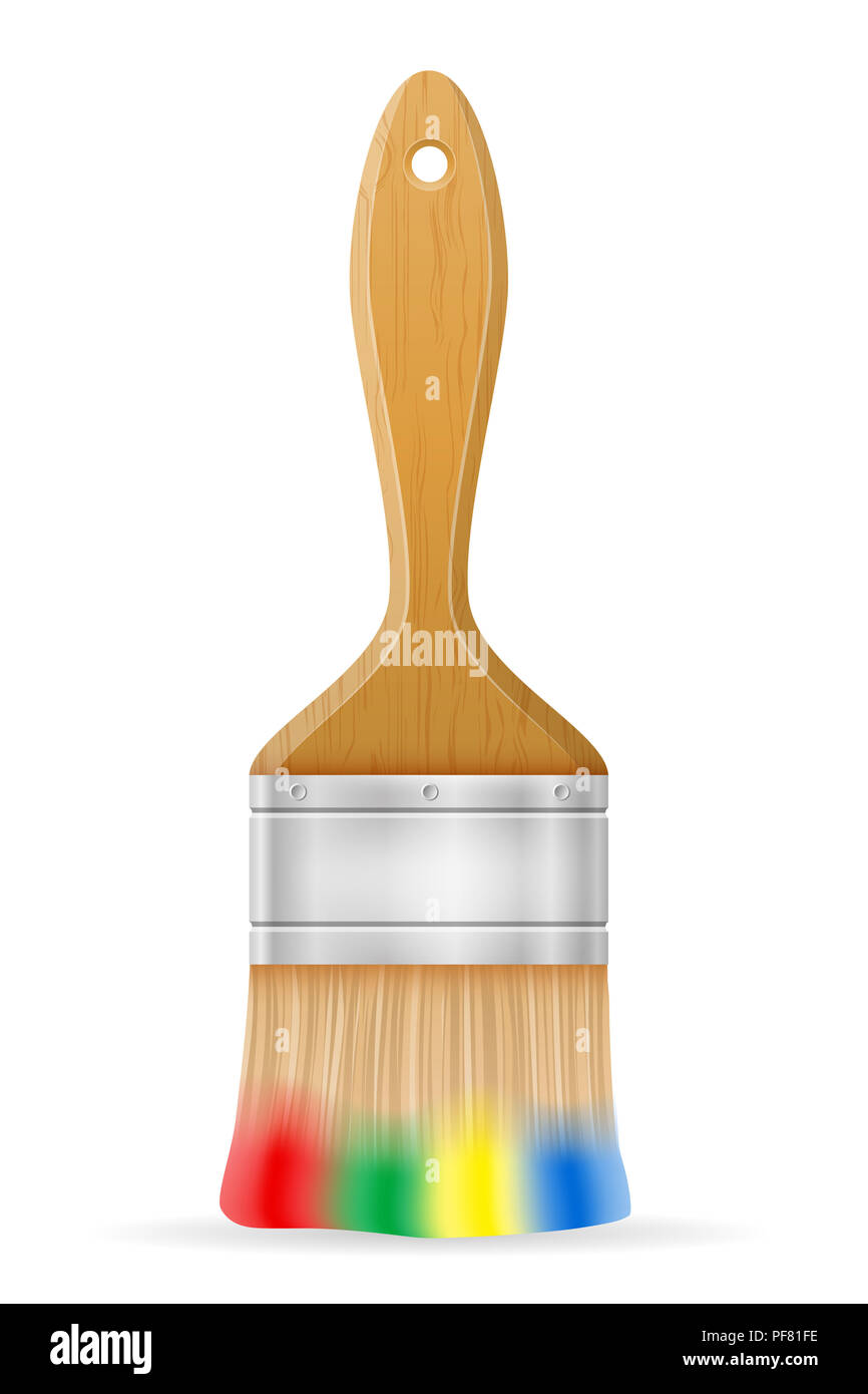art creative paint brush concept vector illustration isolated on ...