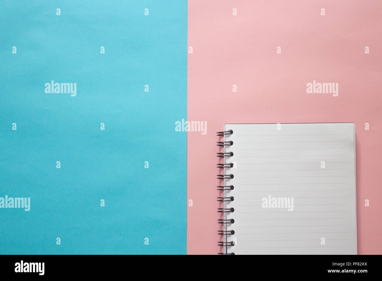 minimalist Flat lay, pastel colors, notebook, copy space Stock Photo ...
