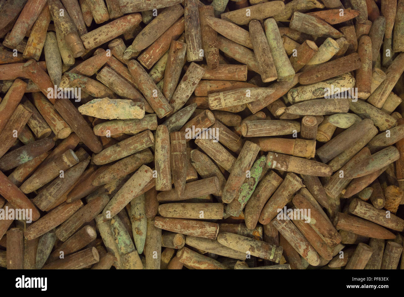 First World War old bullets in Çanakkale, (Gallipoli) Turkey Stock ...