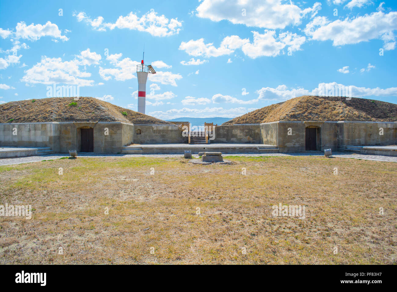 CANAKKALE, TURKEY- August 10, 2018: Rumeli Mecidiye emplacement fort ...