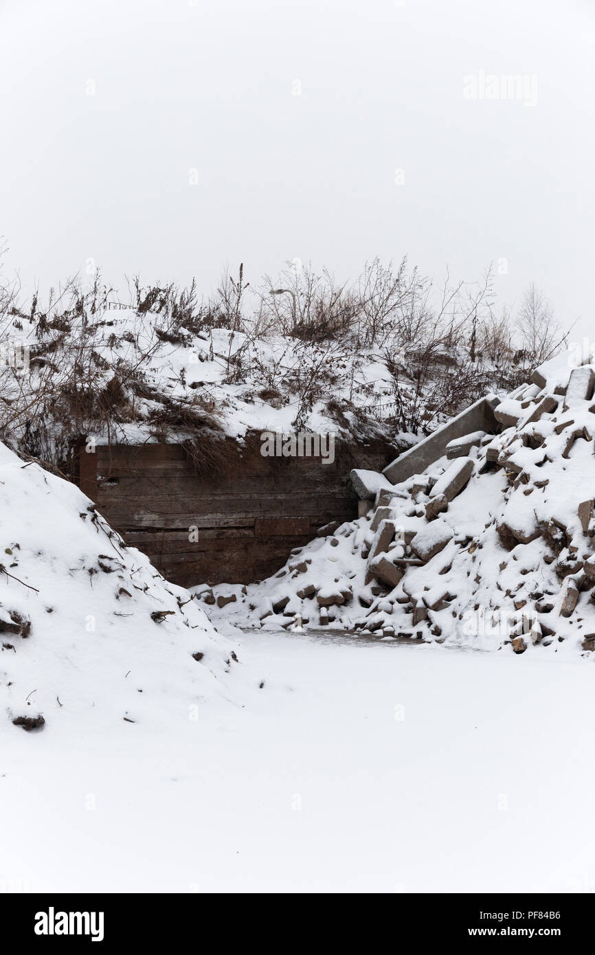 A cold and lonely industrial area during long winters with low business ...