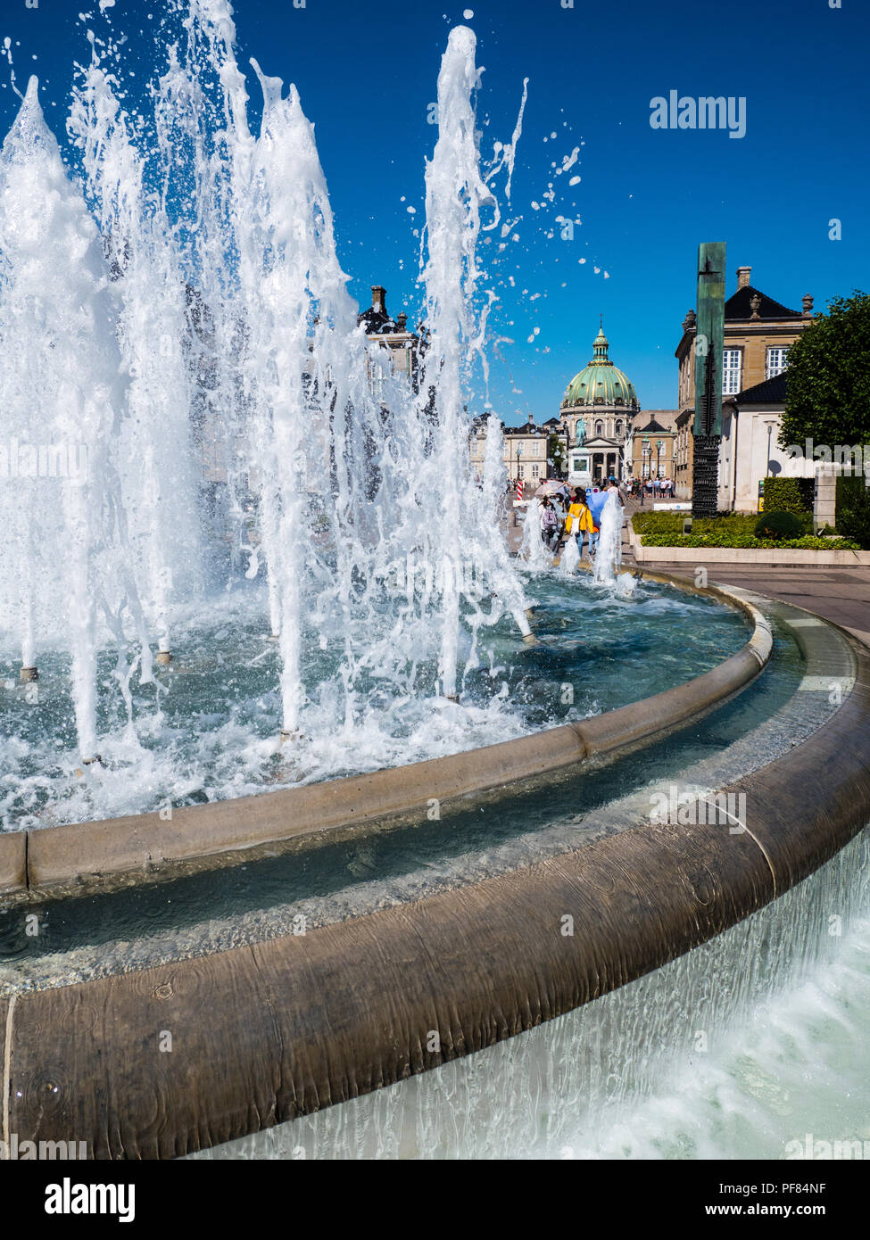 Amalie Garden, Fountain, Copenhagen, Zealand, Denmark, Europe Stock ...