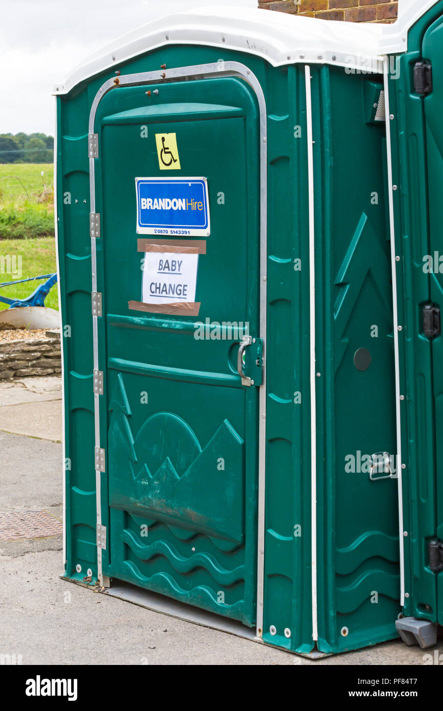 Baby change and disabled portable toilet facilities cubicle at Horton ...