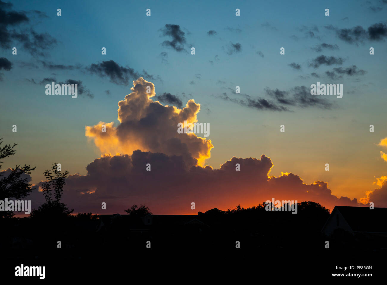 Sunset clouds in North Central Florida Stock Photo - Alamy