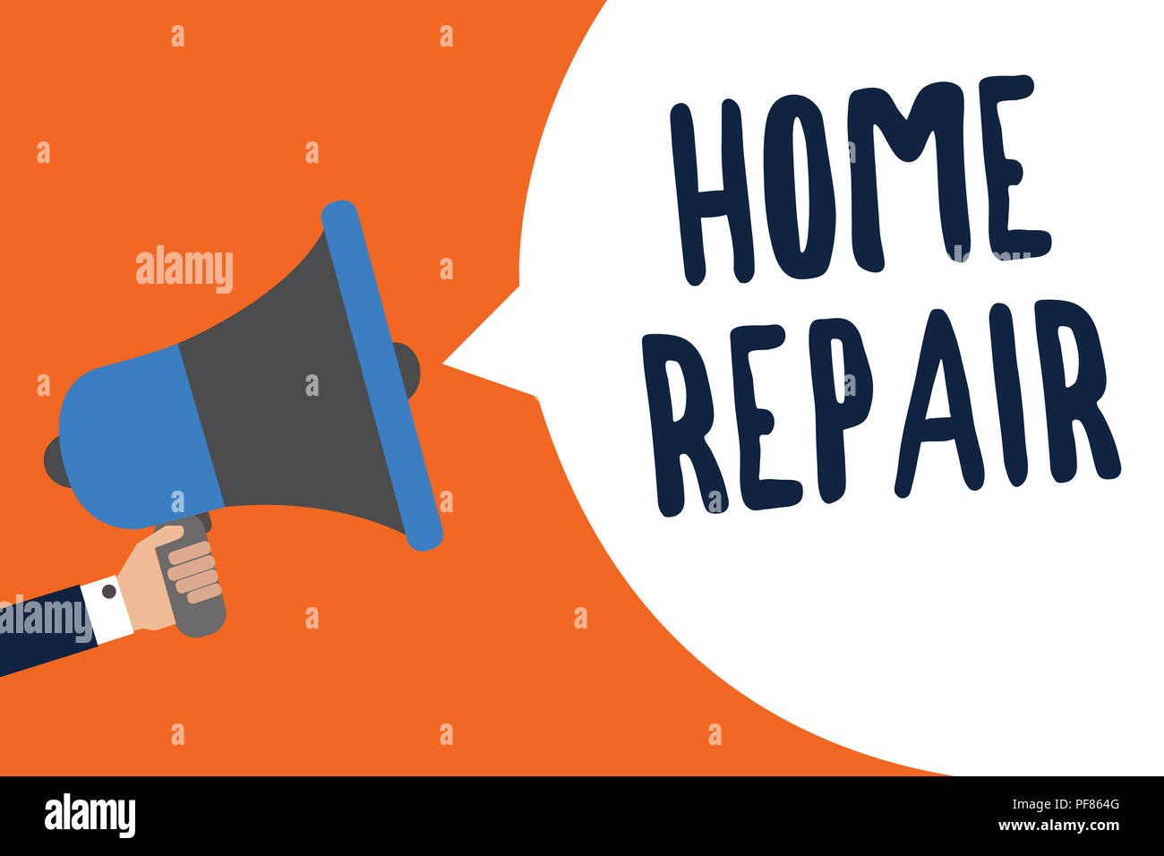Handwriting text Home Repair. Concept meaning maintenance or improving ...