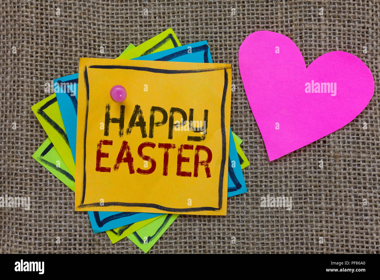 Conceptual hand writing showing Happy Easter. Business photo text ...