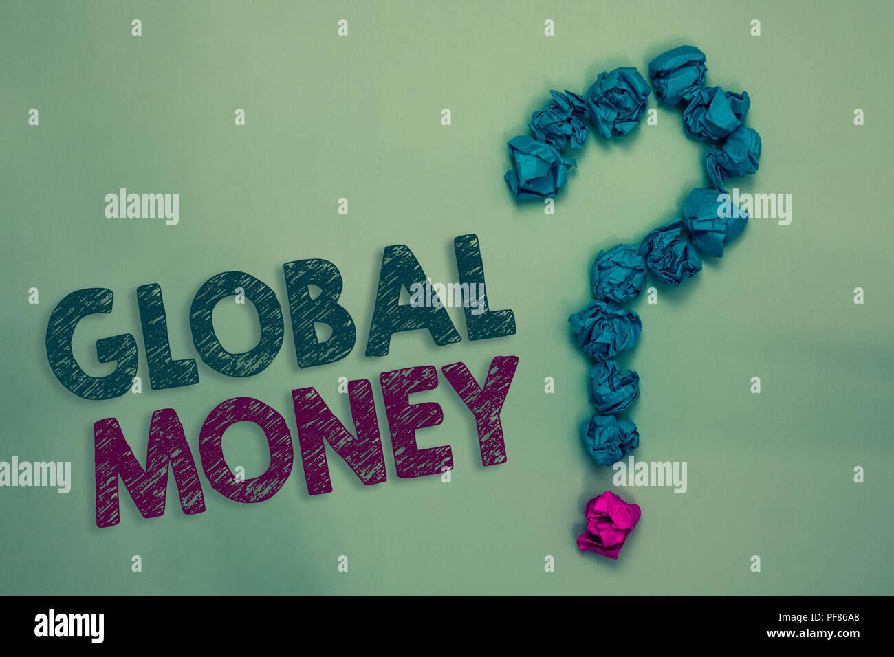 Text sign showing Global Money. Conceptual photo International finance ...