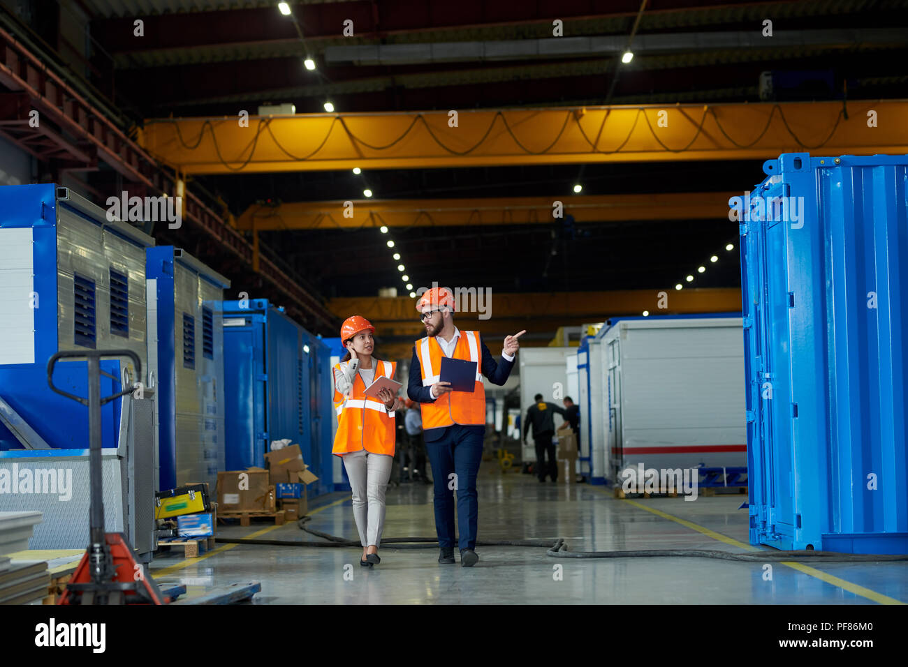 Safety Inspection at Factory Stock Photo - Alamy