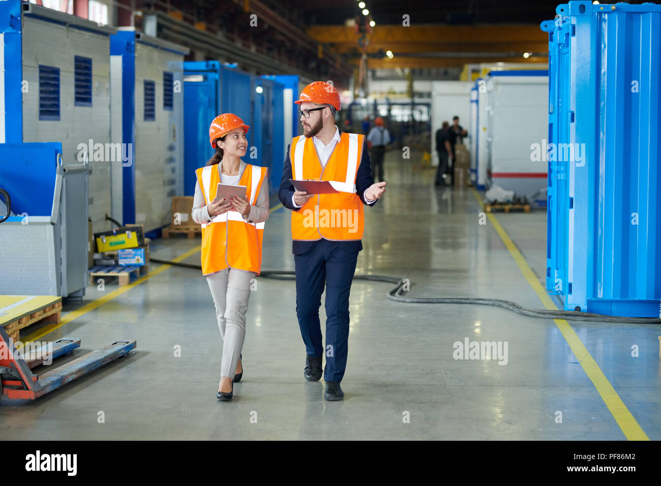 Investor Touring Modern Factory Stock Photo - Alamy