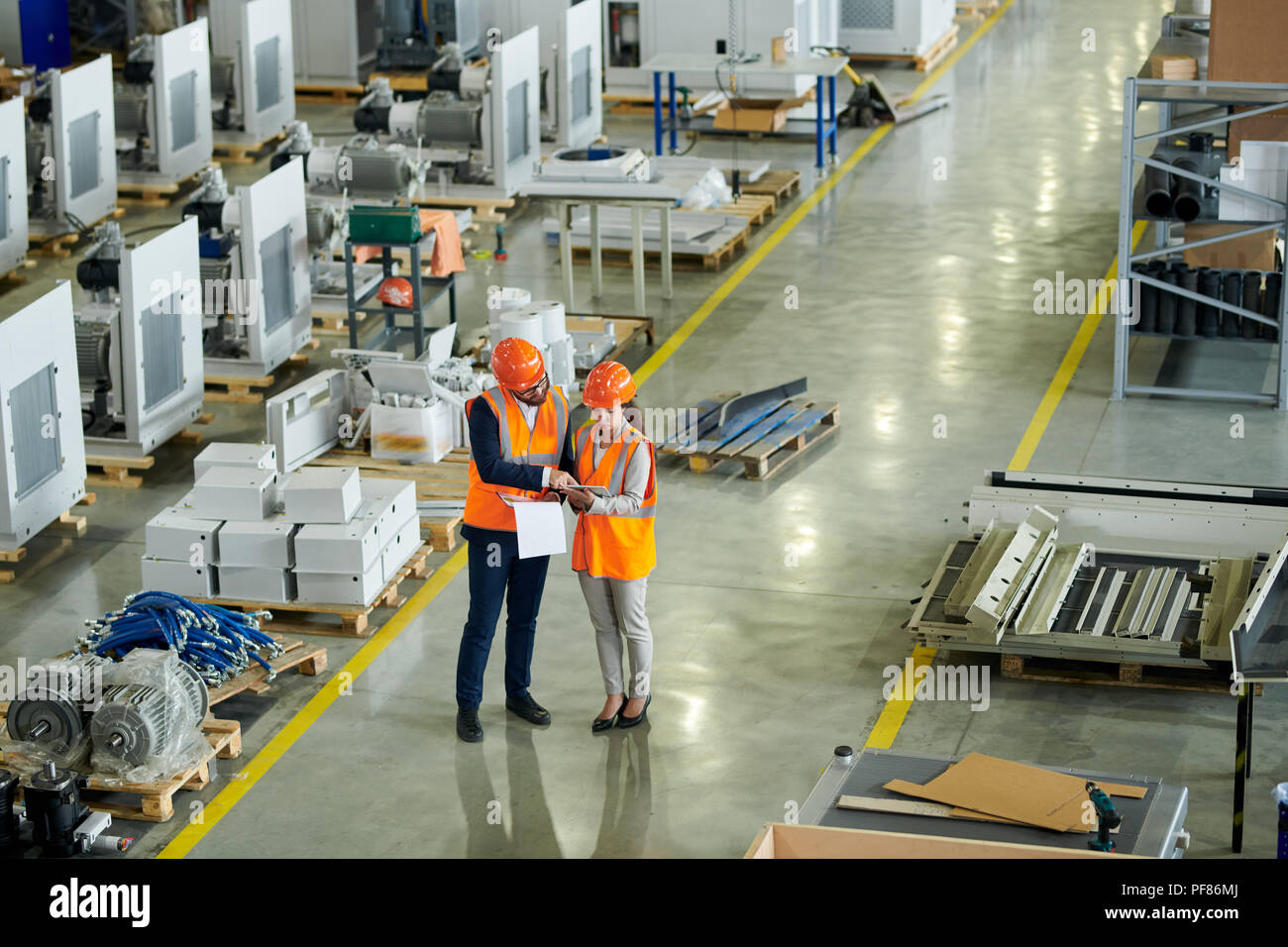 Safety Inspection at Plant Stock Photo - Alamy