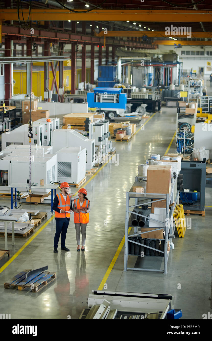 Inspection in Factory Workshop Stock Photo - Alamy