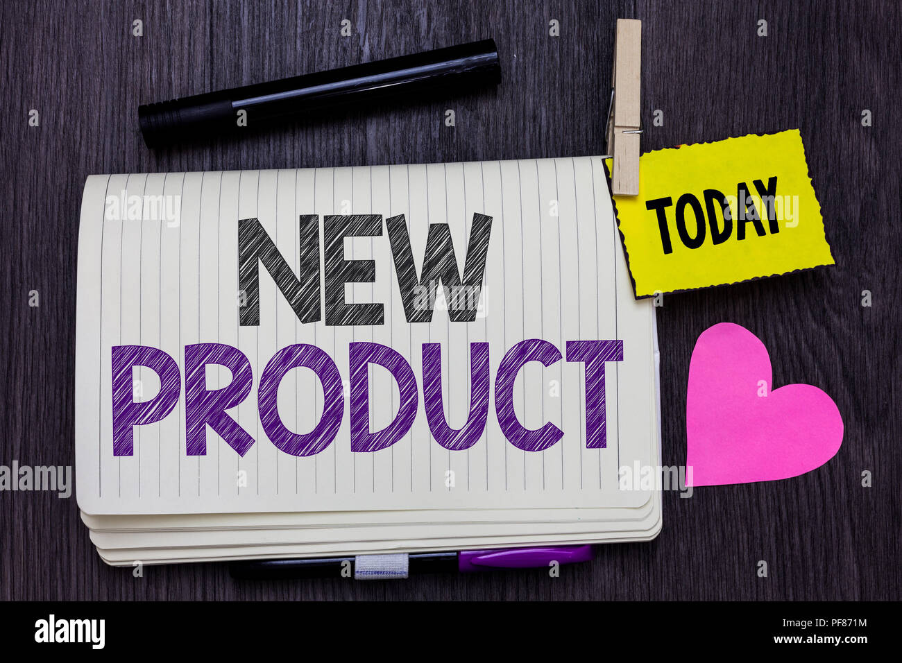 Text sign showing New Product. Conceptual photo goods and services that ...