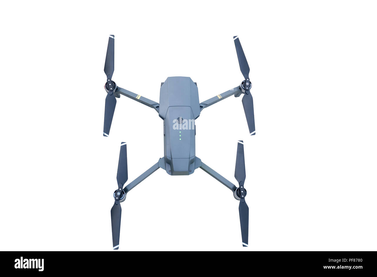 Top view of Drone Isolated on White Background Stock Photo - Alamy