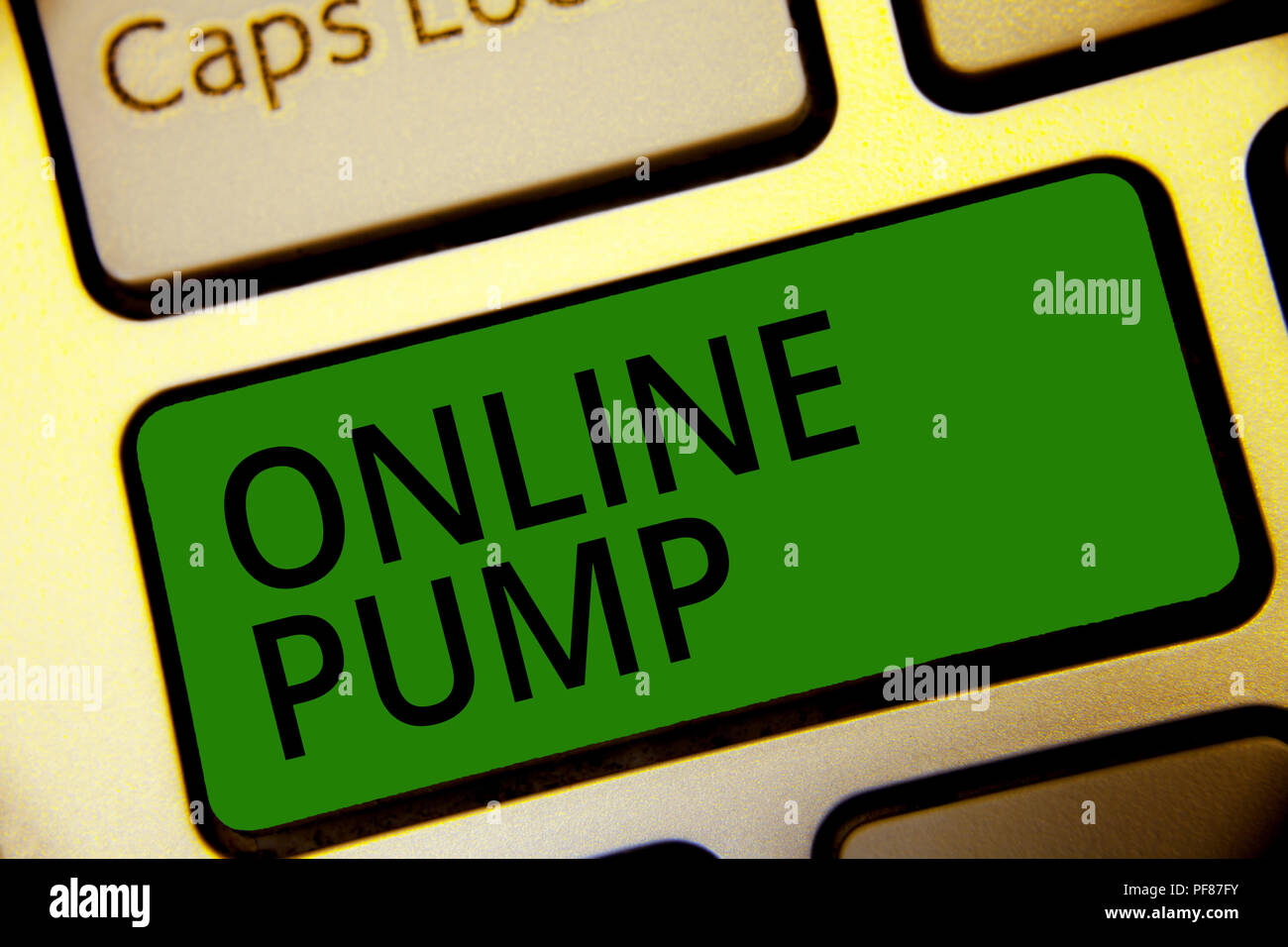 Handwriting text writing Online Pump. Concept meaning device which ...
