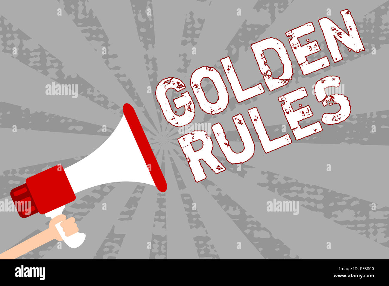 Writing note showing Golden Rules. Business photo showcasing Basic ...