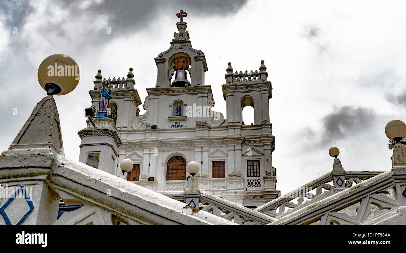 Amazing side view of famous Panjim Church in Goa, India, known as Our ...
