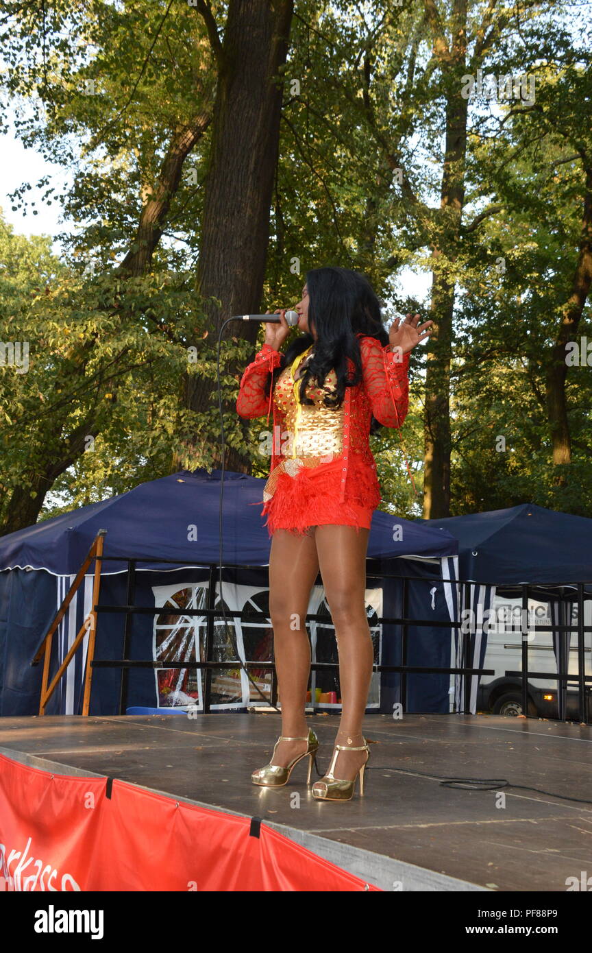 goerlitz saxony germany august 19 2018: fest der kulturen stadtpark ...