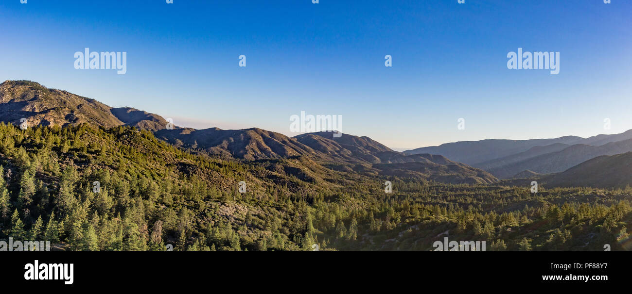 Range of mountains in southern California's Angeles National Forest ...