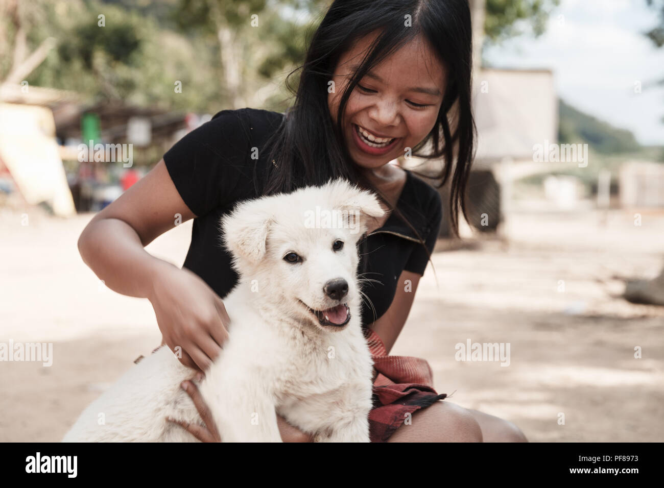 Dog toy on hand woman hi-res stock photography and images - Alamy