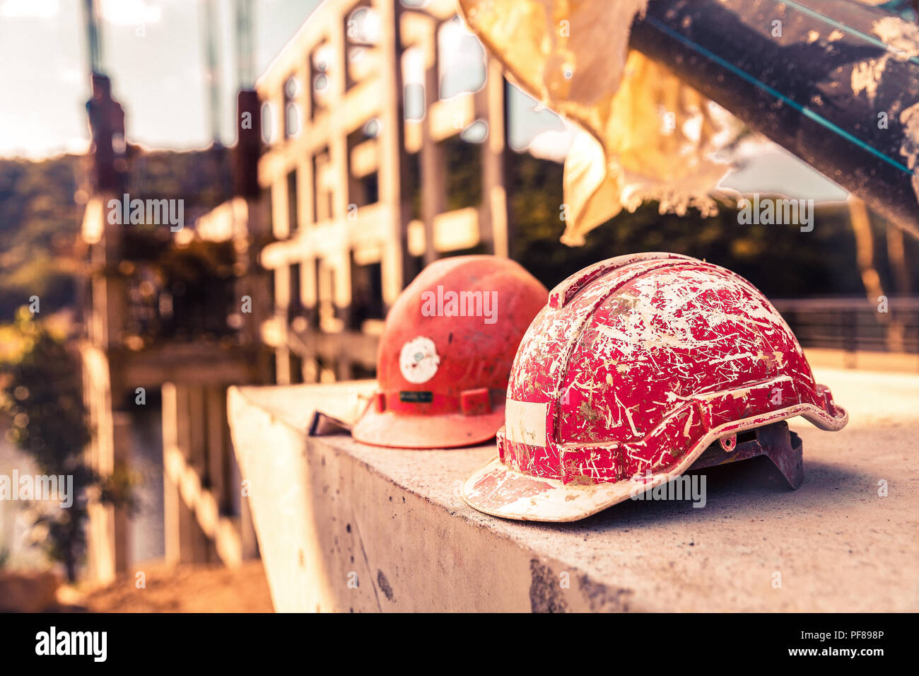 Safety Helmet Engineering Construction worker equipment Stock Photo - Alamy