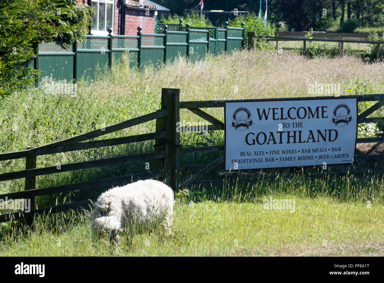 Goathland village sign hi-res stock photography and images - Alamy