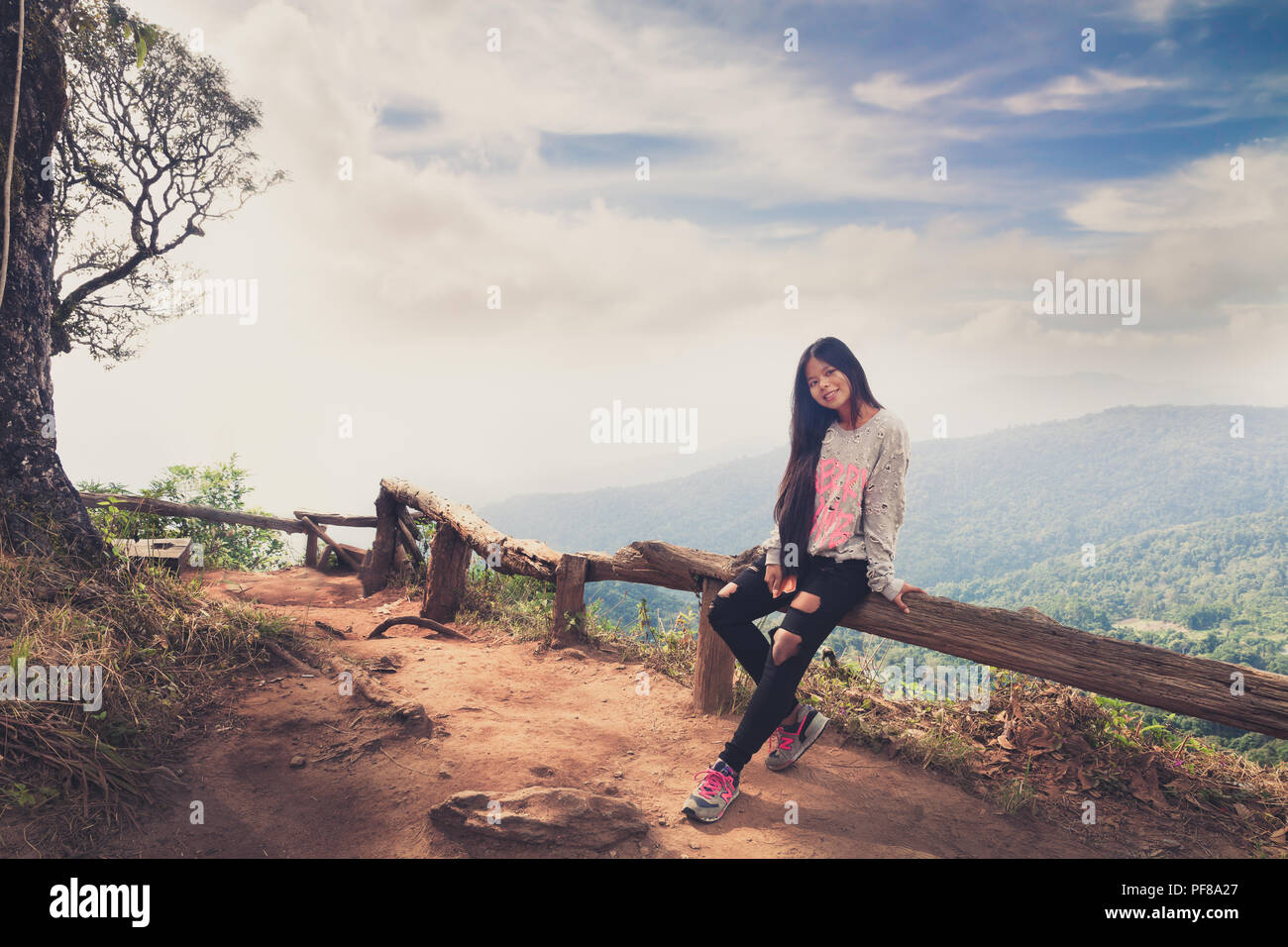 Traveling along Asia, active lifestyle concept Stock Photo - Alamy