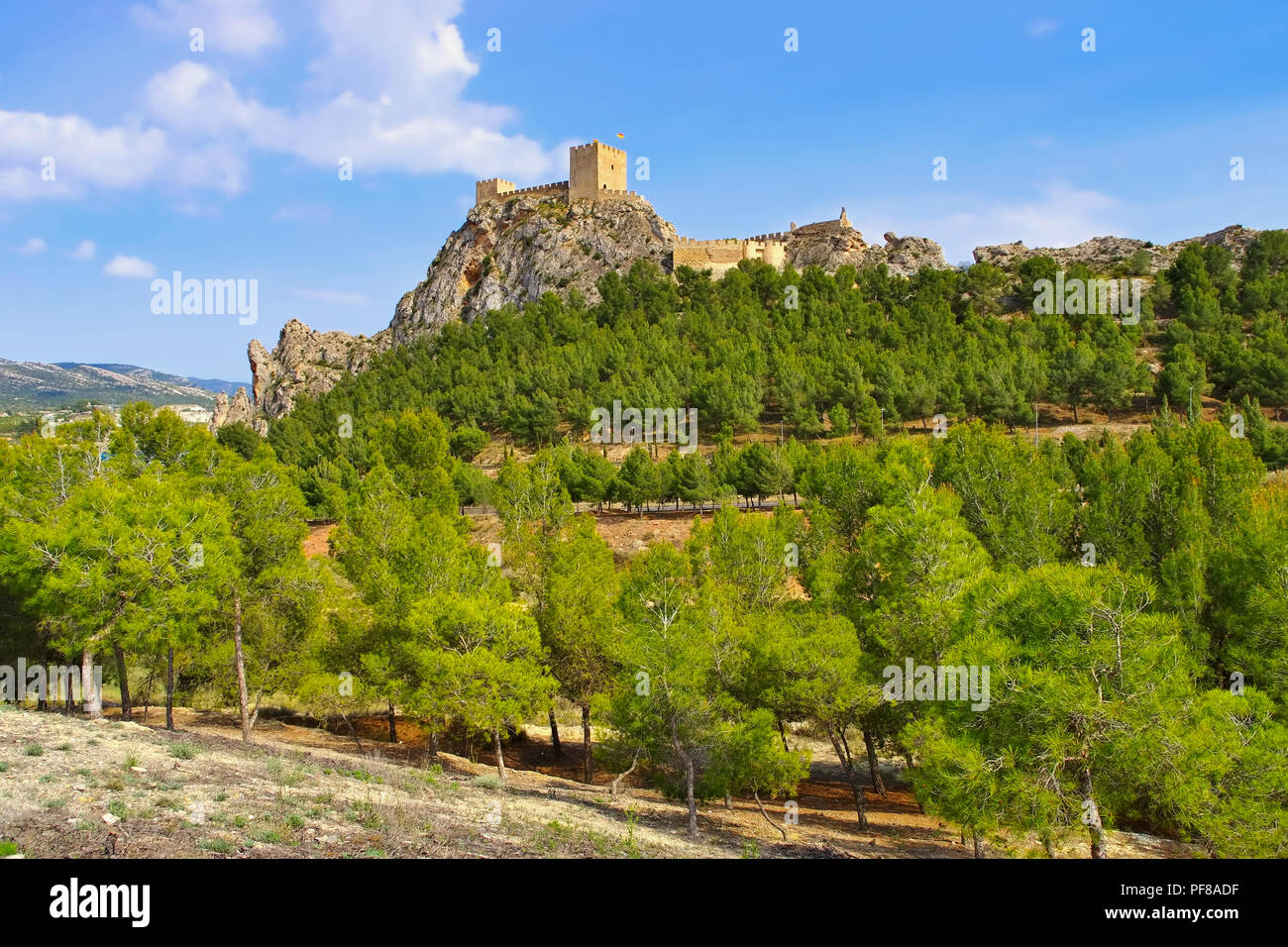 Sax, Castillo de Sax, castle in Province of Alicante, Spain Stock Photo ...