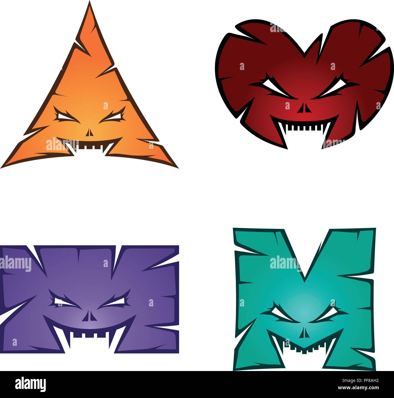 monster character sign symbol vector art Stock Vector Image & Art - Alamy