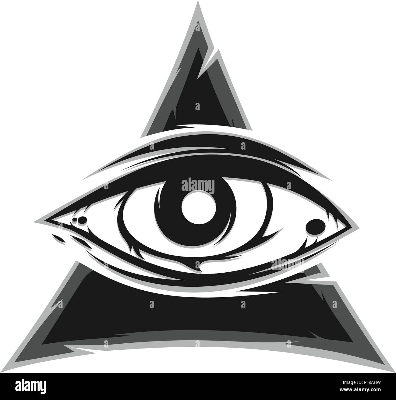 all seeing eye sign symbol vector art Stock Vector Image & Art - Alamy