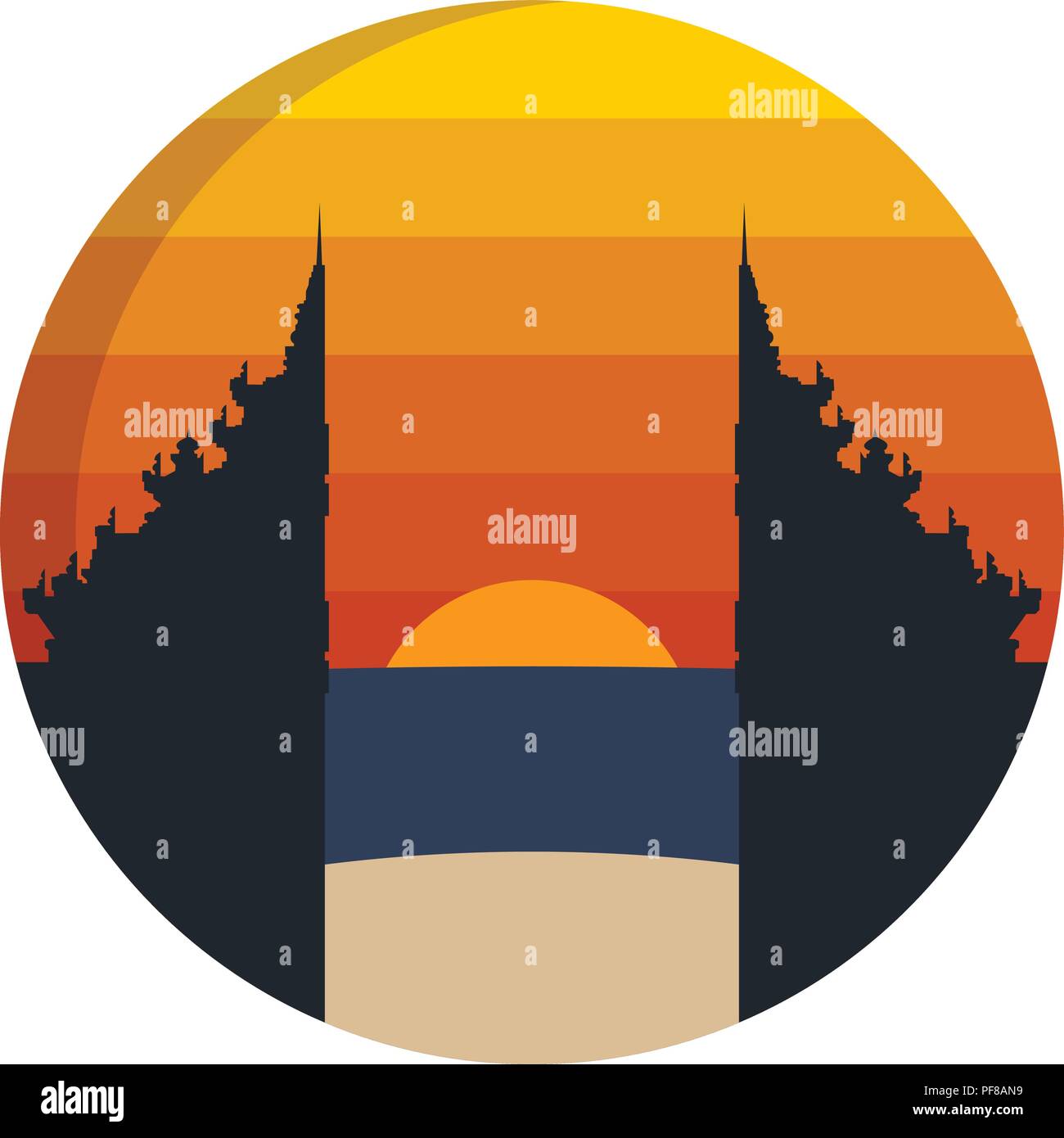 beach trip summer holiday bali vacation vector Stock Vector Image & Art ...