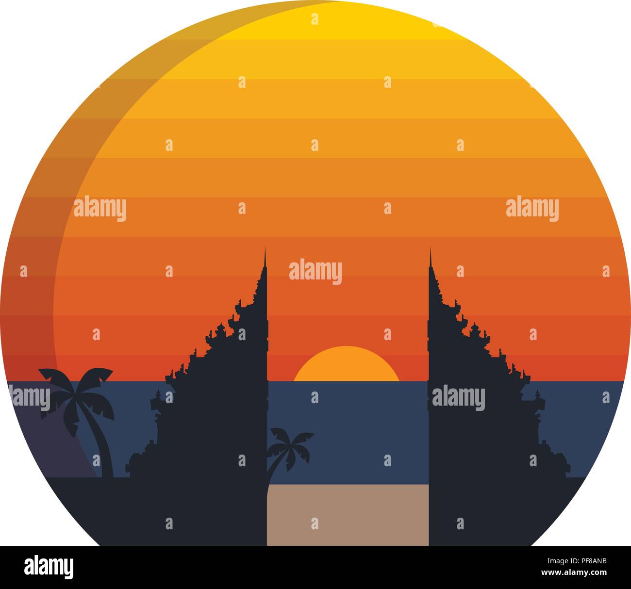 beach trip summer holiday bali vacation vector Stock Vector Image & Art ...