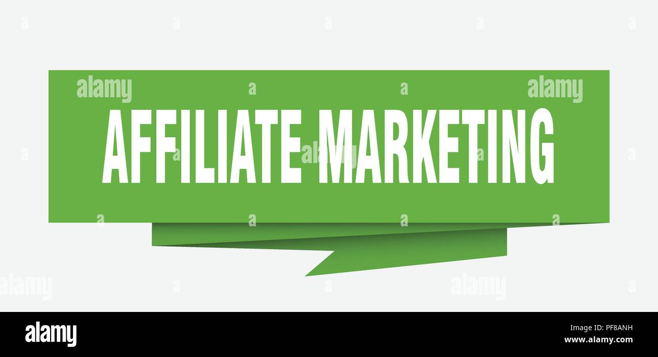 affiliate marketing sign. affiliate marketing paper origami speech ...
