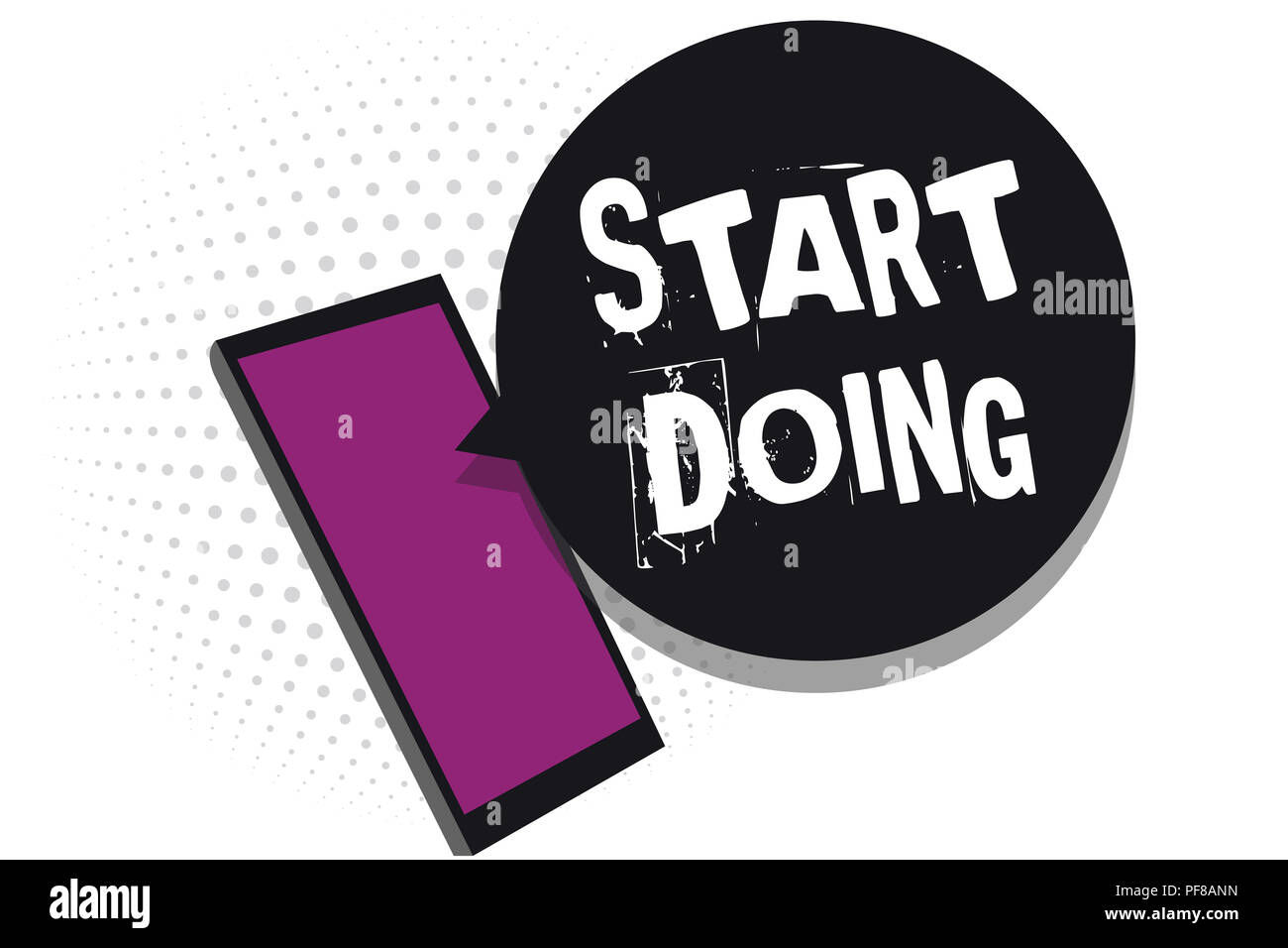 Stop thinking start doing Cut Out Stock Images & Pictures - Alamy