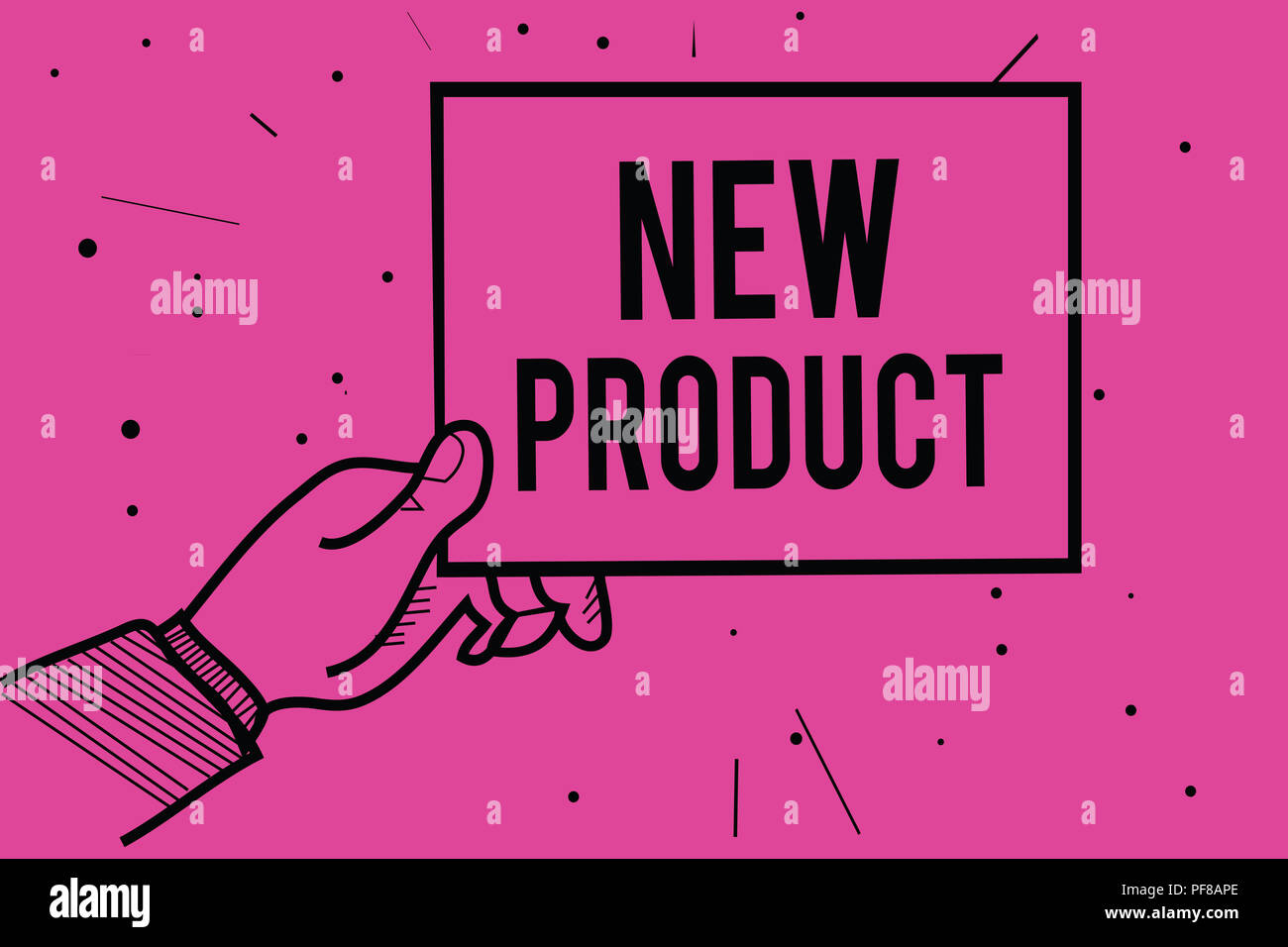 Conceptual hand writing showing New Product. Business photo showcasing ...