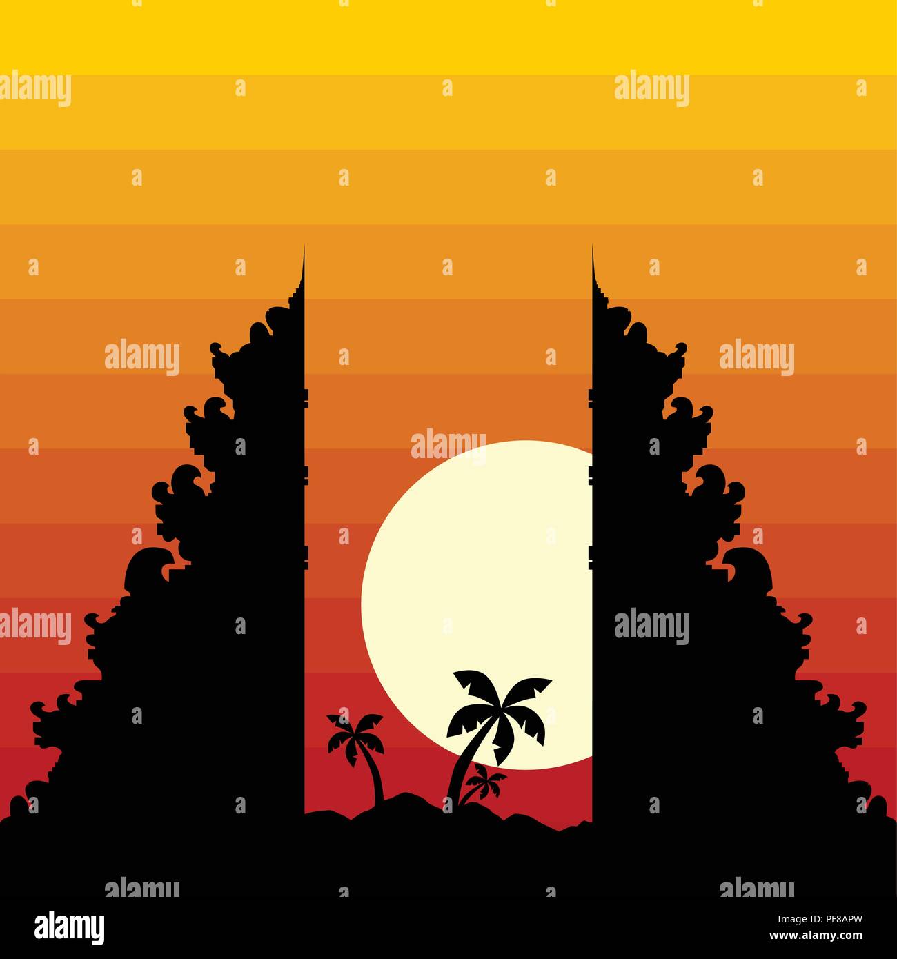 beach trip summer holiday bali vacation vector Stock Vector Image & Art ...