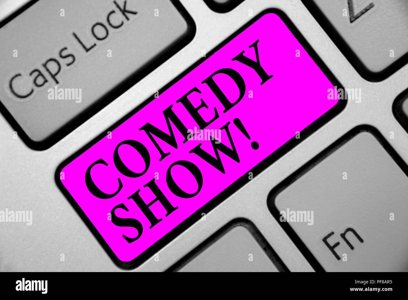 Writing note showing Comedy Show. Business photo showcasing Funny ...