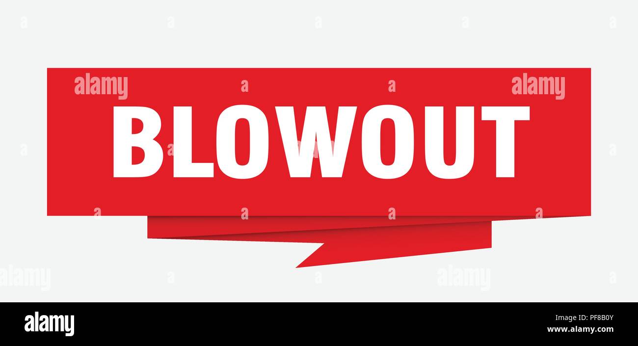 blowout sign. blowout paper origami speech bubble. blowout tag. blowout ...