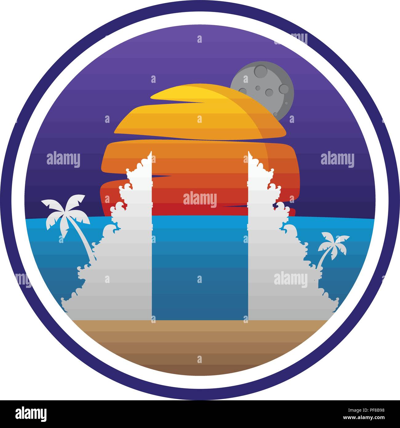 Bali gate Stock Vector Images - Alamy