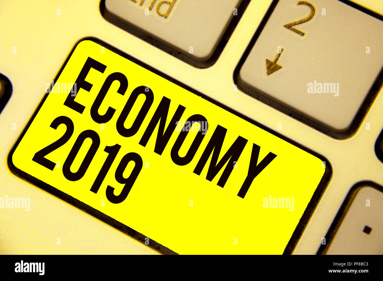 Word writing text Economy 2019. Business concept for State of wealth ...