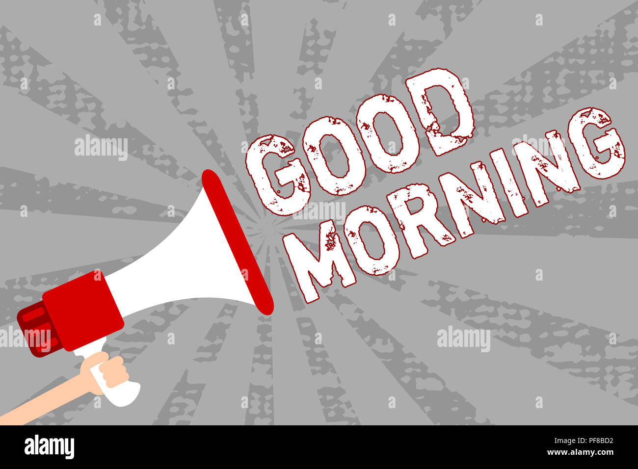 Writing note showing Good Morning. Business photo showcasing A ...