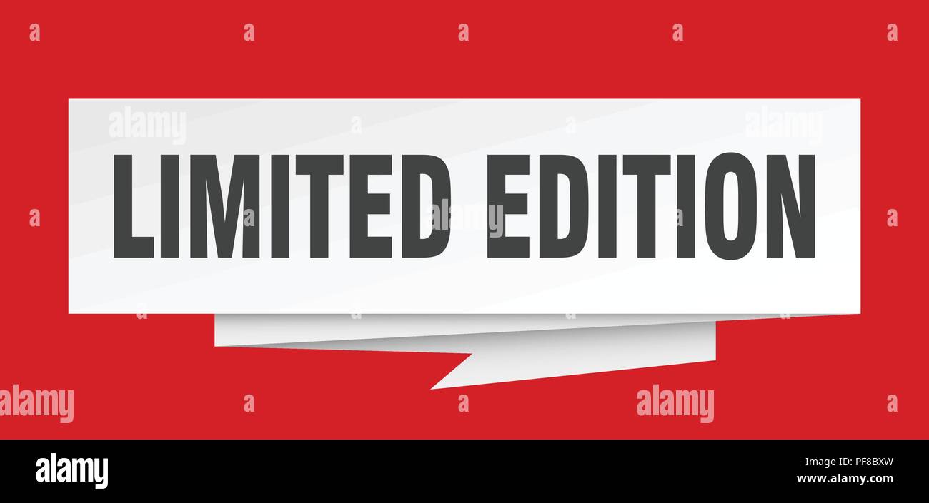 limited edition sign. limited edition paper origami speech bubble ...