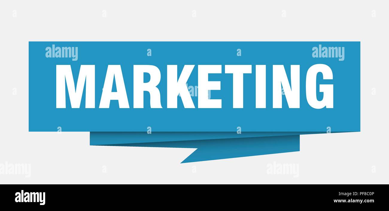 marketing sign. marketing paper origami speech bubble. marketing tag ...