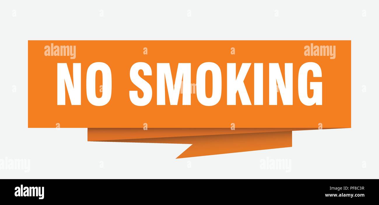 no smoking sign. no smoking paper origami speech bubble. no smoking tag. no smoking banner Stock ...