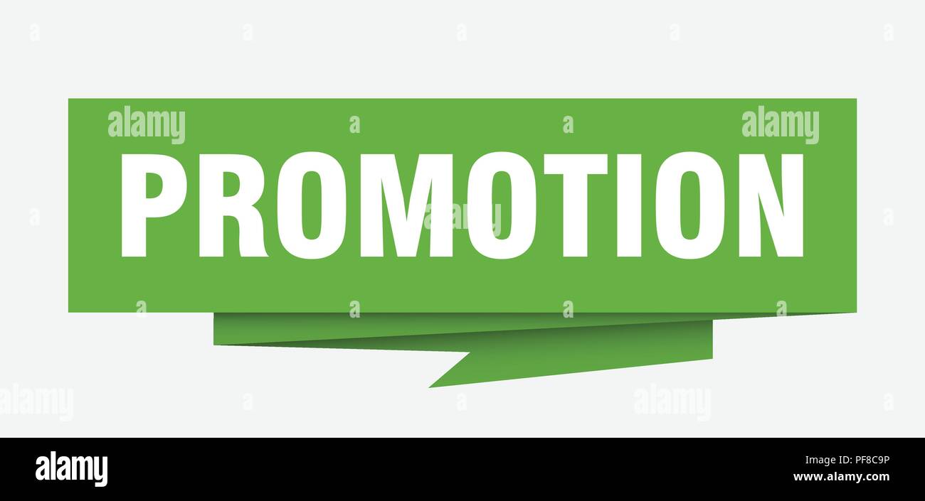 promotion sign. promotion paper origami speech bubble. promotion tag ...