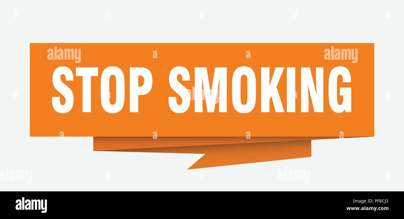stop smoking sign. stop smoking paper origami speech bubble. stop ...