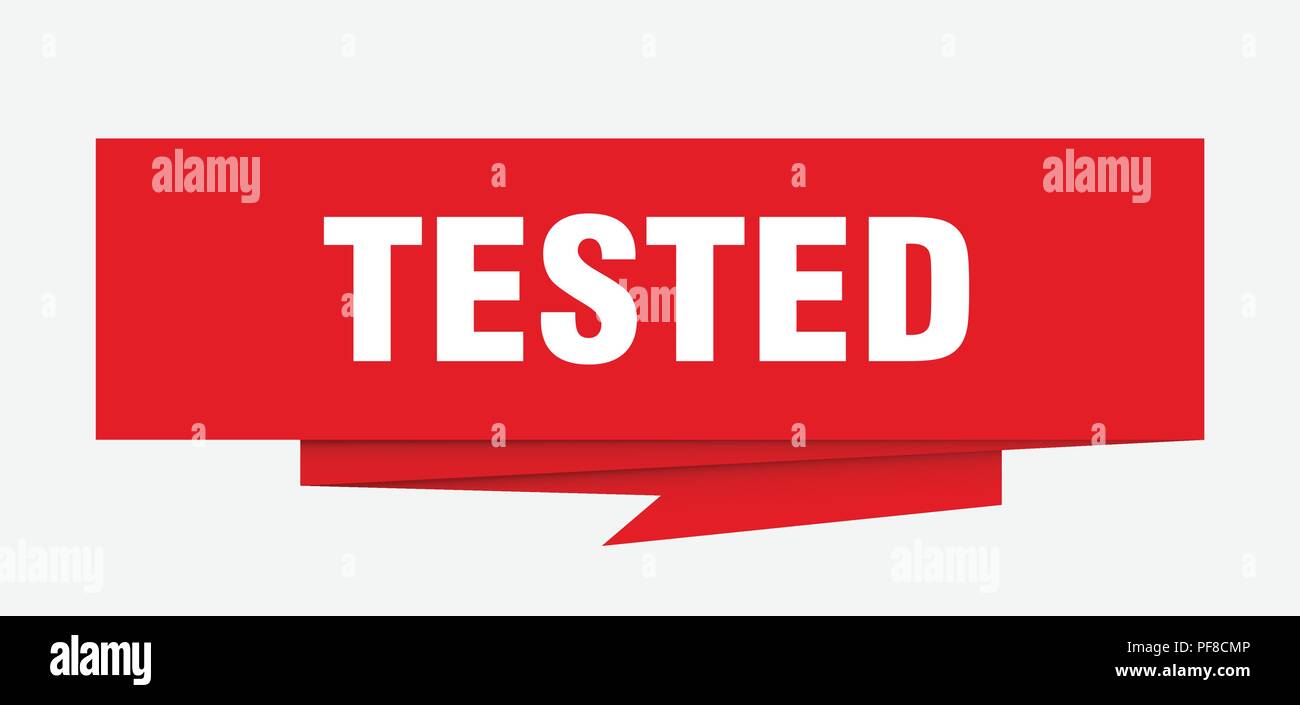 Tested label red band hi-res stock photography and images - Alamy
