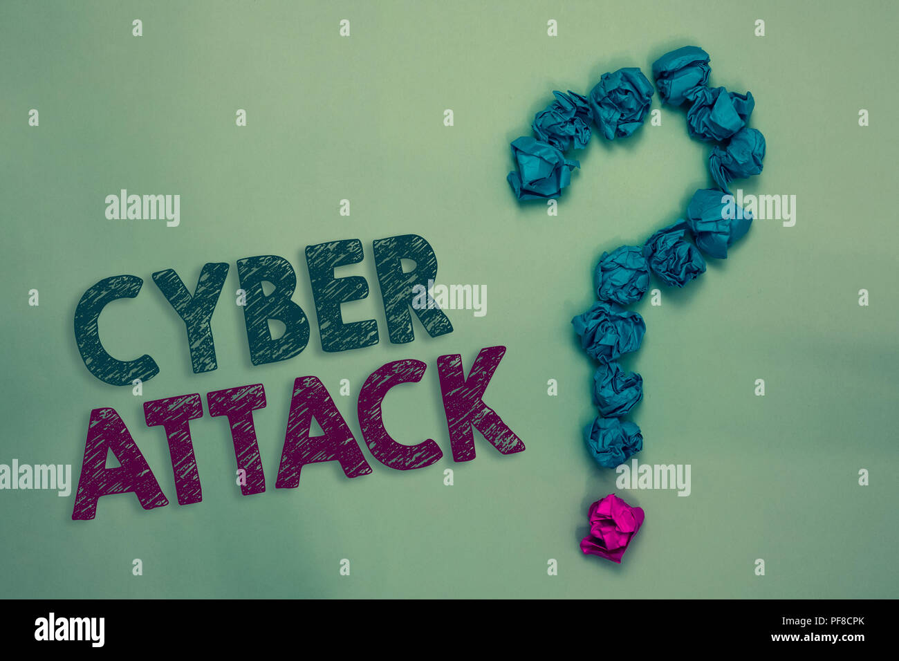Text sign showing Cyber Attack. Conceptual photo An attempt by hackers ...