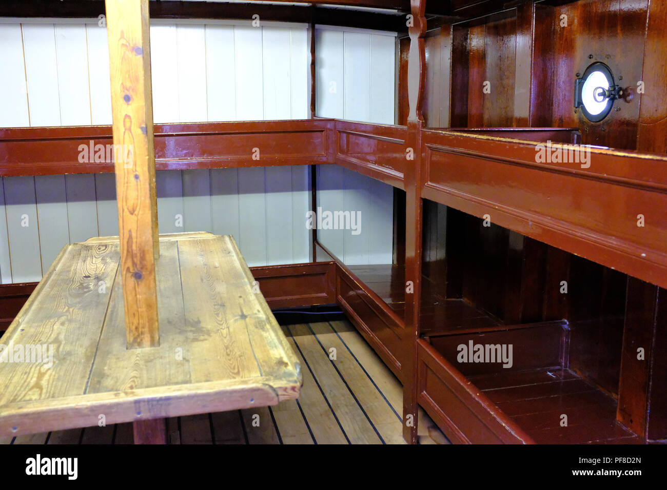 Officers quarters on The Cutty Sark at Greenwich London UK Stock Photo ...