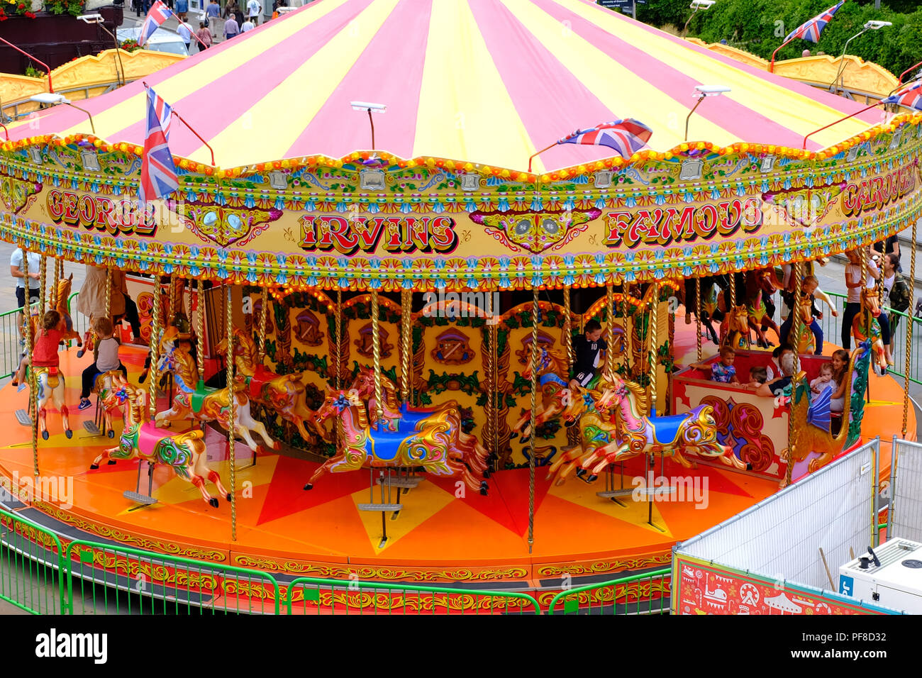 Fairground ride at Greenwich London UK Stock Photo - Alamy